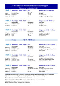 Tijdschema – 30-03-2025